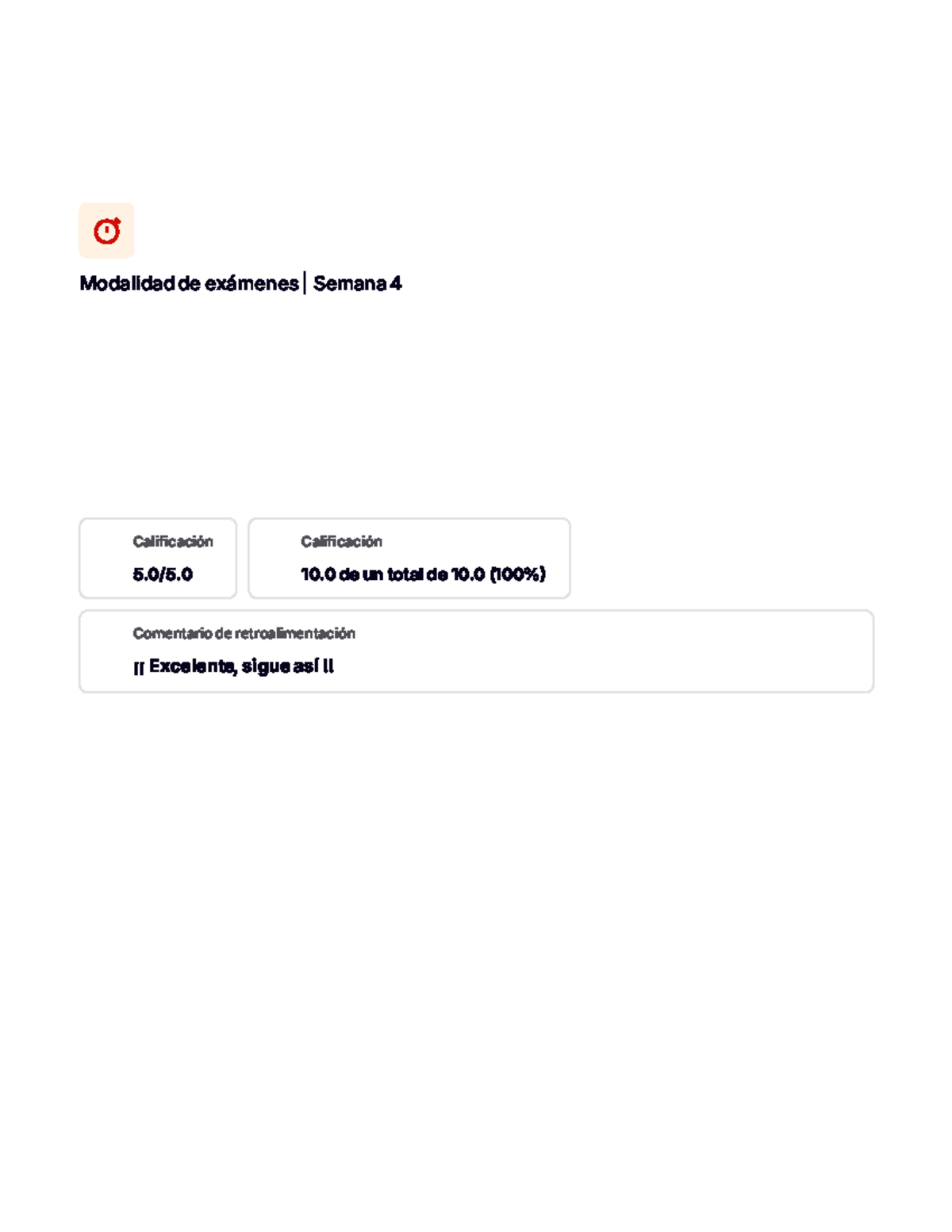 Modalidad de Exámenes SEMANA 4: Revisión y Resultados del Intento - Studocu