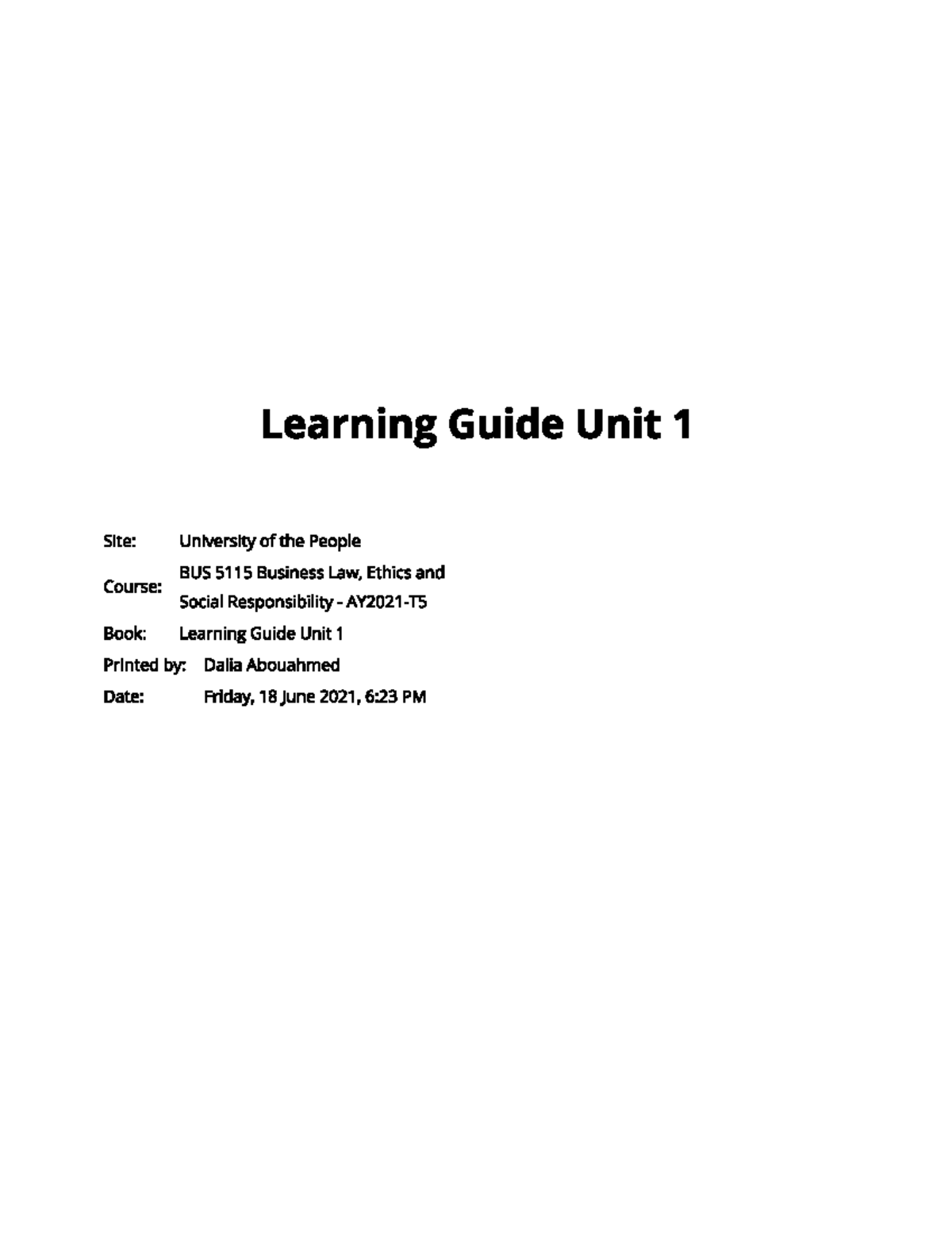 Learning guide unit 1 - Lecture notes 1 - Learning Guide Unit 1 Site ...