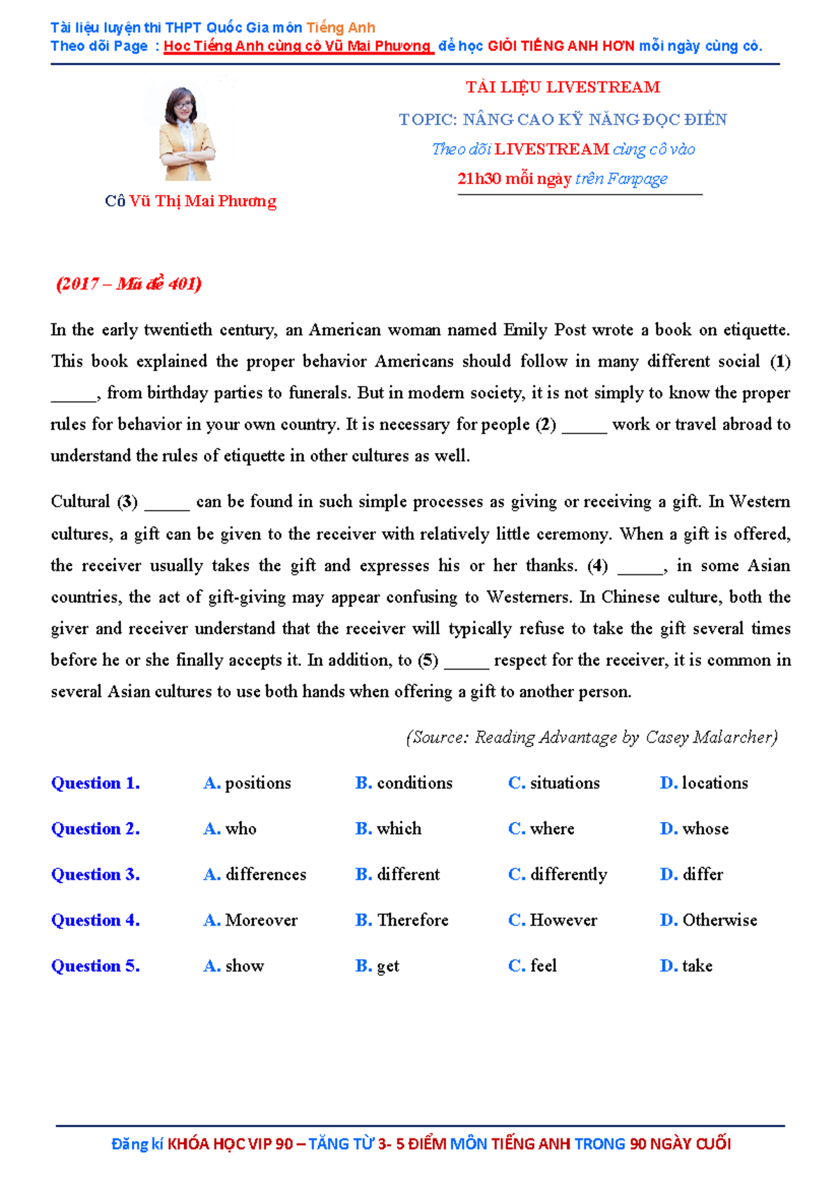 [ C V Mai Ph ng ] T i li u Livestream N ng cao k n ng l m b i c i n 11 ...