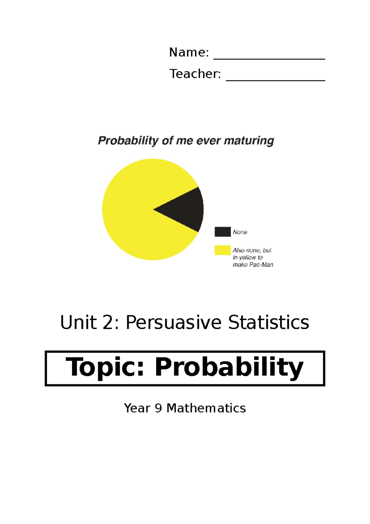 Year 9 Mathematics Unit 2: Probability & Statistics Notes - Studocu