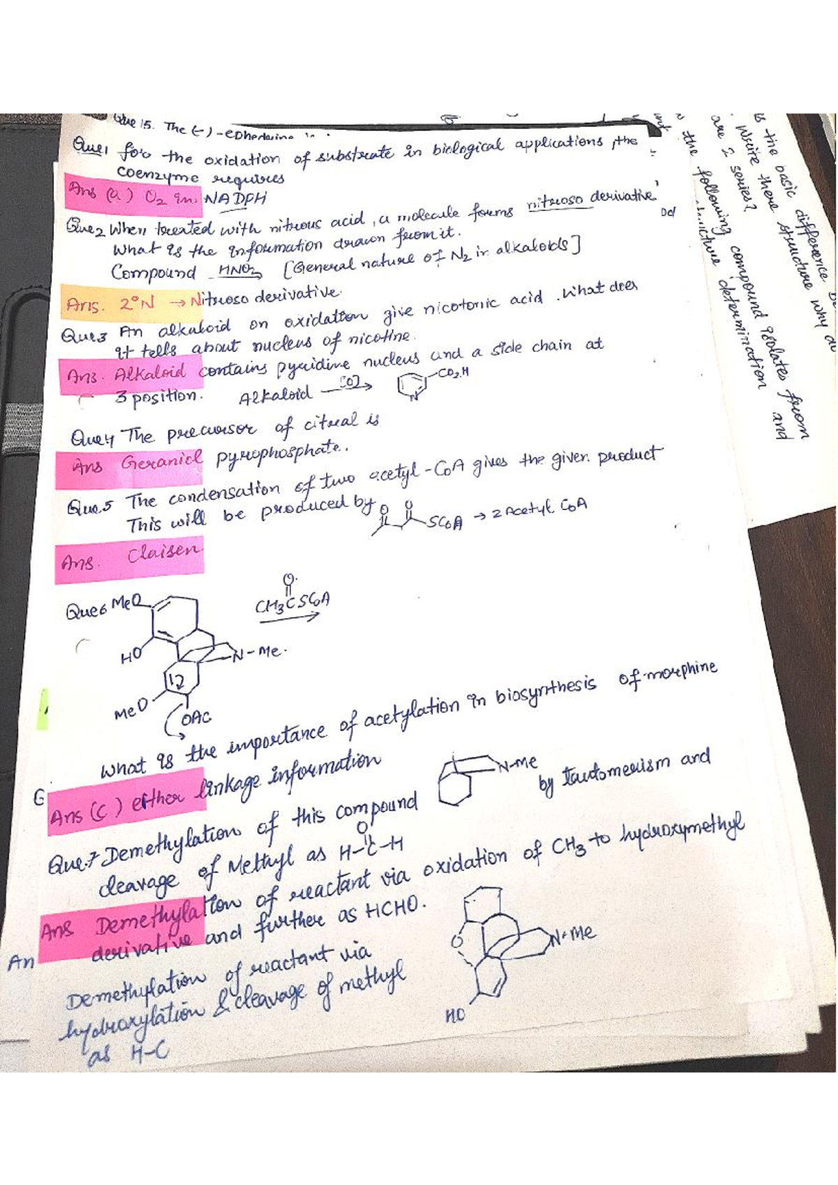 Final Exam Notes for Natural Product Chemistry (Course Code: 15) - Studocu