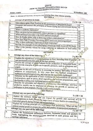 ITCS 2023-24 AKTU Question Paper - BTECH (SEM VI) THEORY EXAMINATION ...