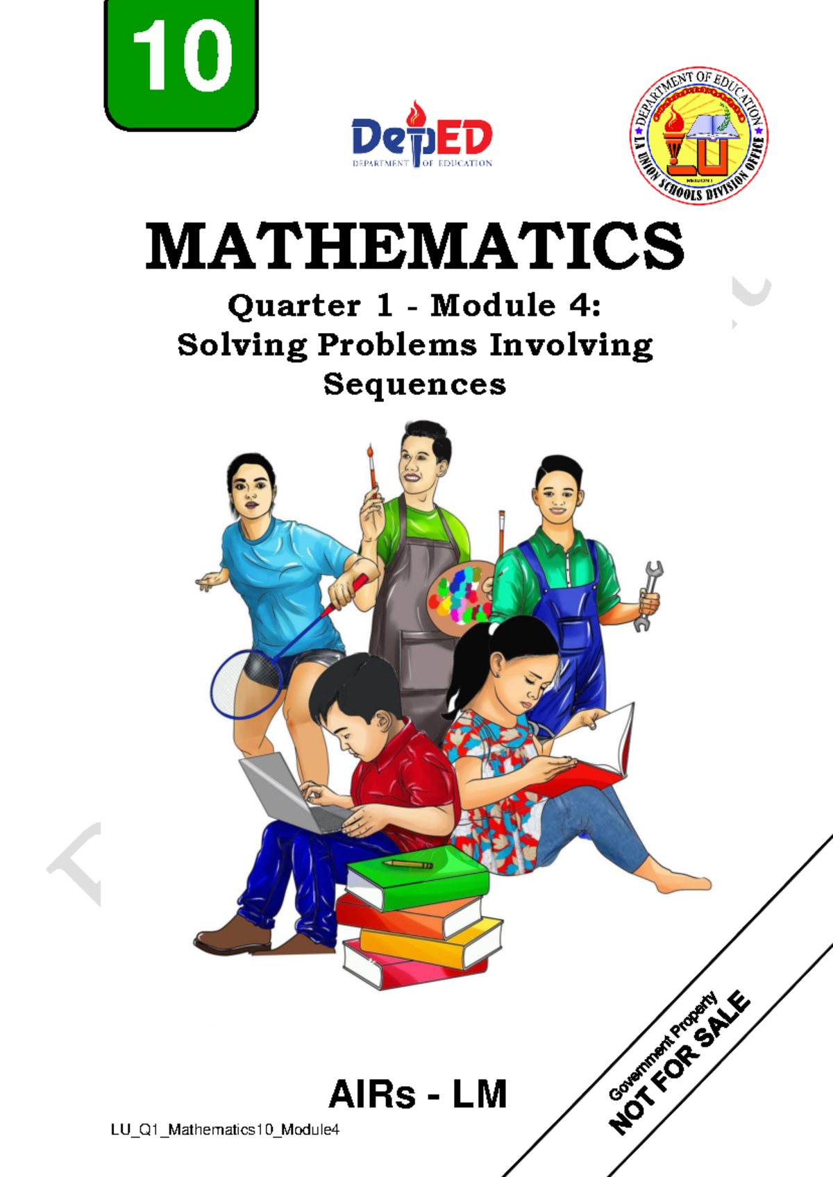 Math10 Q1 Mod4: Solving Problems with Sequences and Series - Studocu