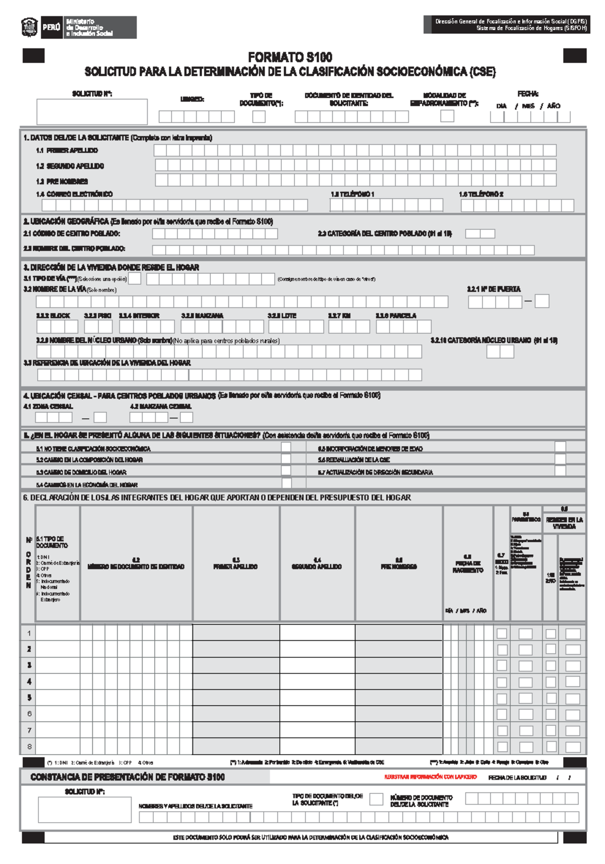 Formato S100-2024 - 1 6 7 8 º Dirección General de Focalización e ...