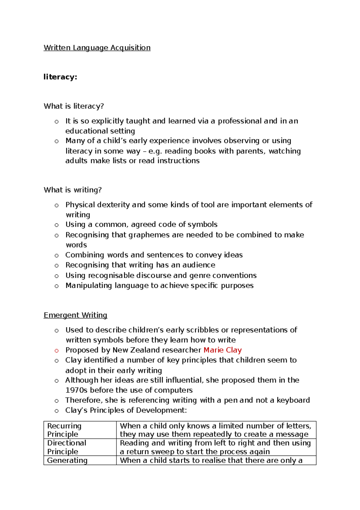 Written Language Acquisition: Understanding Literacy and Writing ...