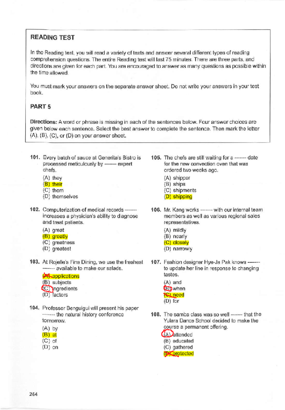 0909 - English Reading Test Preparation Guide - Studocu