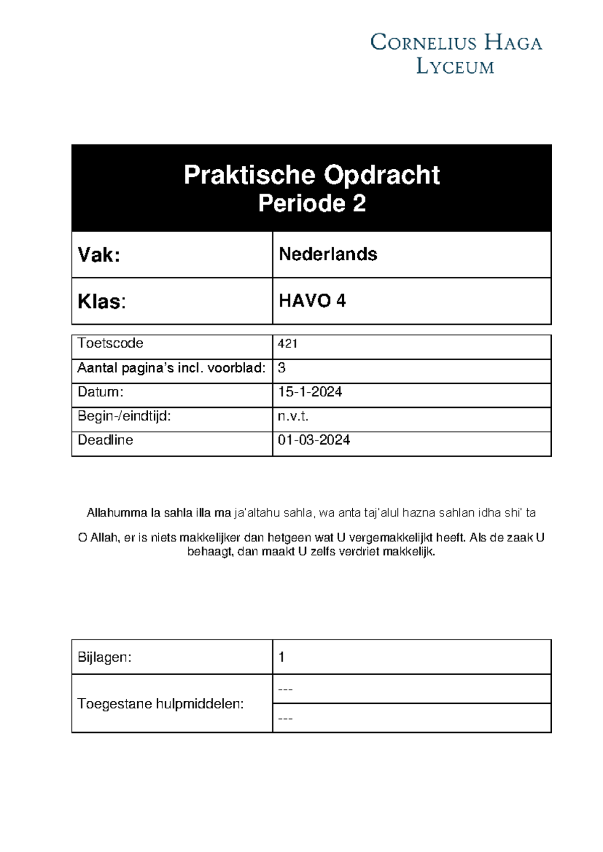 4H-Betoog-Opdracht: Structuur en Eisen voor Nederlands HAVO 4 - Studeersnel