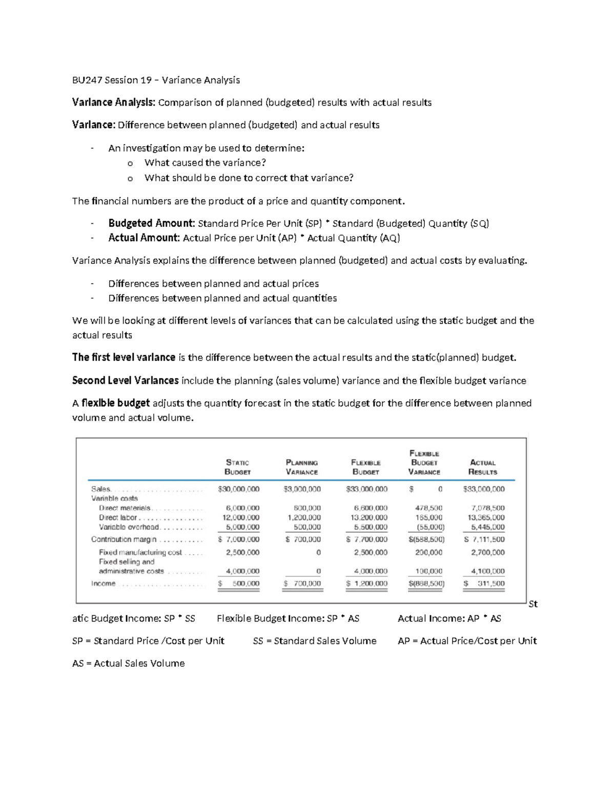BU247 Session 19 - Target profit and scenario analysis - For multiple ...