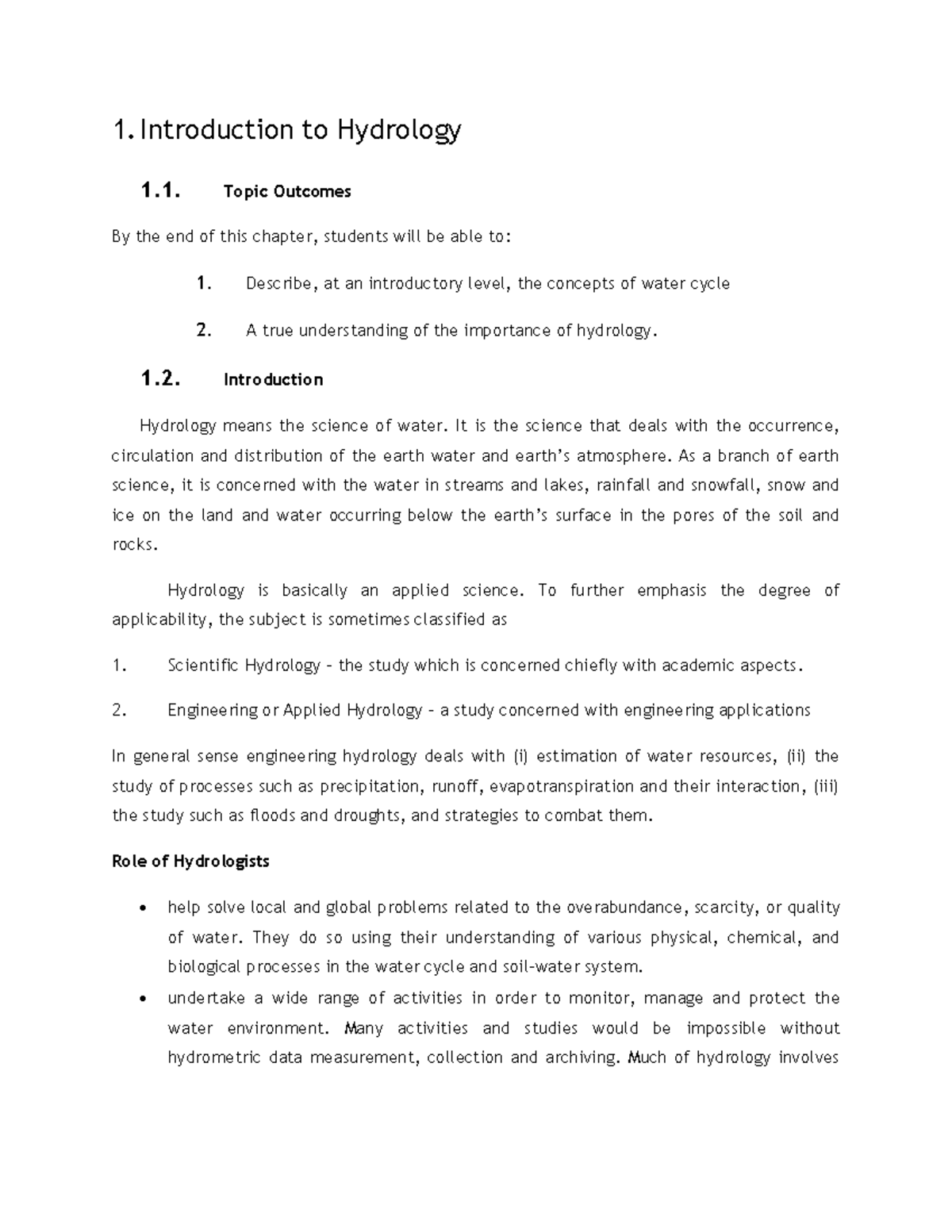 Lecture - Introduction to Hydrology: Key Concepts and Applications ...