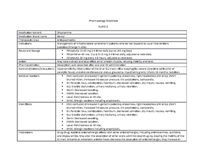 Donepezil - Medication Template for NCLEX based medication - ACTIVE ...