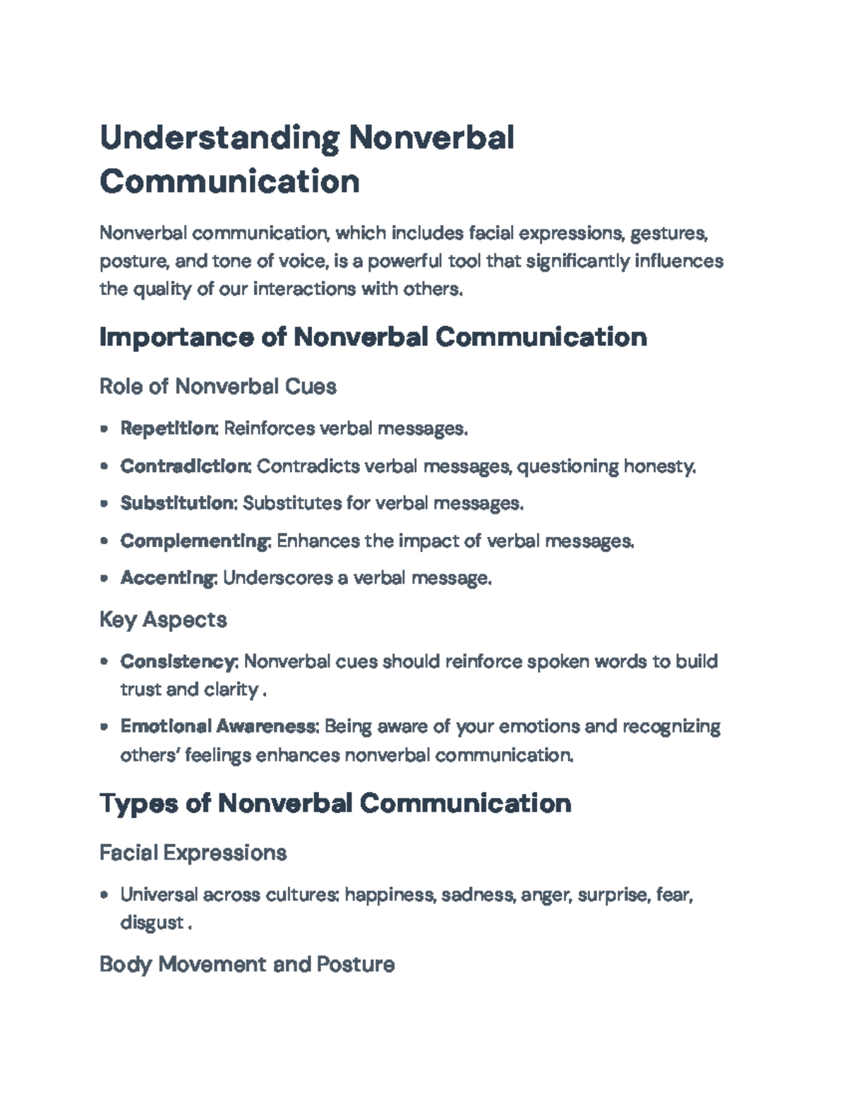 Understanding Nonverbal Communication: Types, Importance & Tips ...