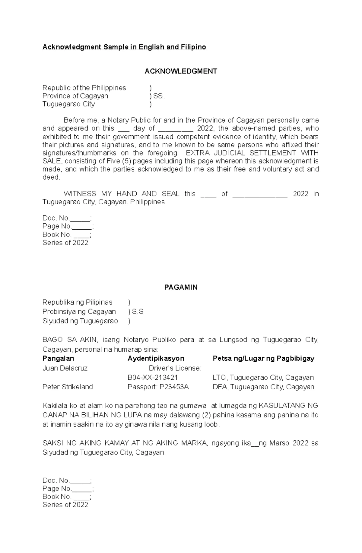 LAW-Sample Formal Entry of Appearance - CSU-ANDREWS, COLLEGE OF LAW ...