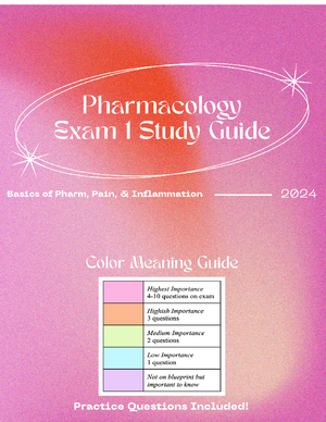Pharm Exam 3 Review - Study Guide - Pharm Exam 3 Review What is the ...