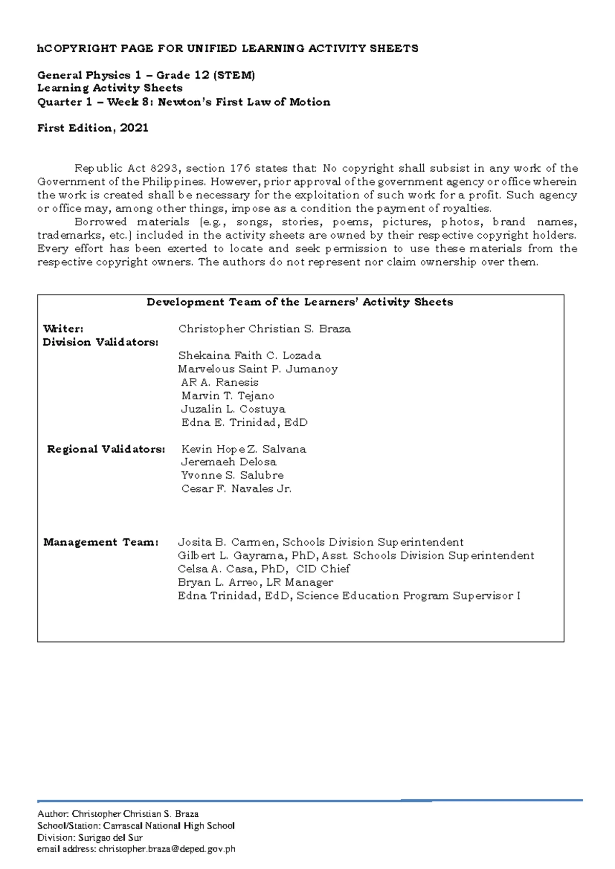 Entrepreneurship Grade-12 QTR2 Module 1-2 WEEK-1-2 - Entrepreneurship ...