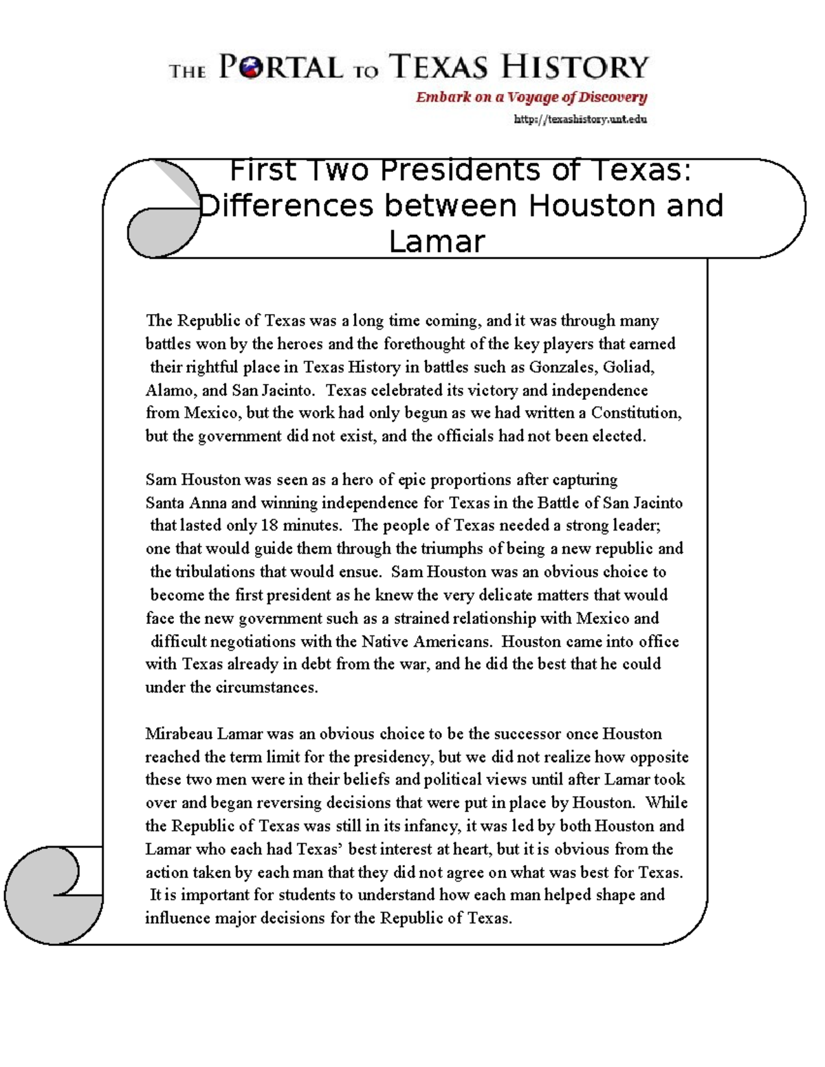 Differences Between Houston and Lamar: Texas Presidents Comparison ...