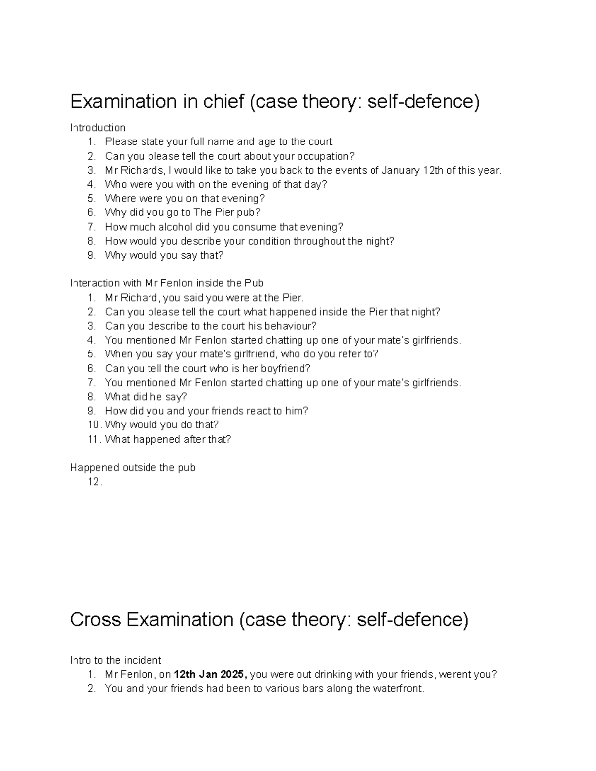Criminal Advocacy: Examination in Chief & Cross Examination Insights ...