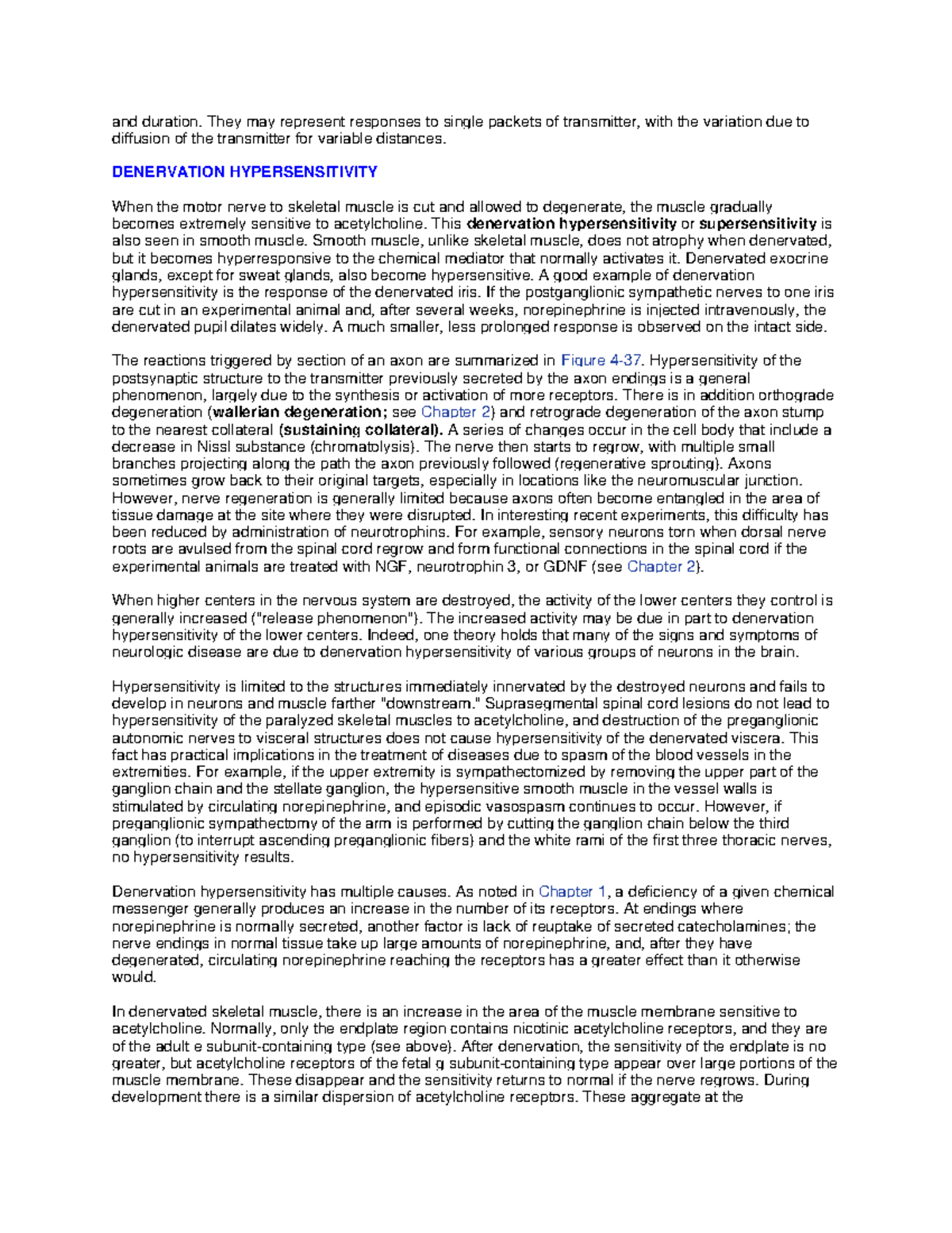 Understanding Denervation Hypersensitivity in Med Phys-270-300-14 - Studocu