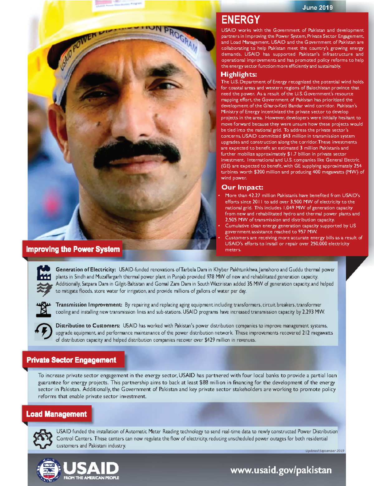 Factsheet Energy 2019-usaid-org - usaid/pakistan USAID funded the ...