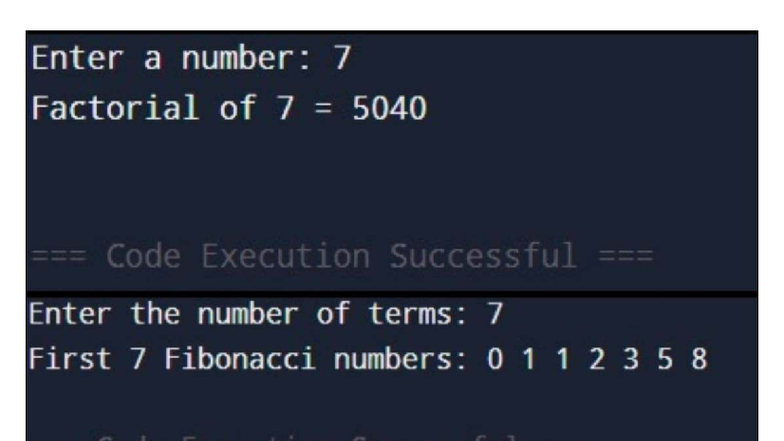 CS101: Factorial, Fibonacci, and Matrix Operations Overview - Studocu