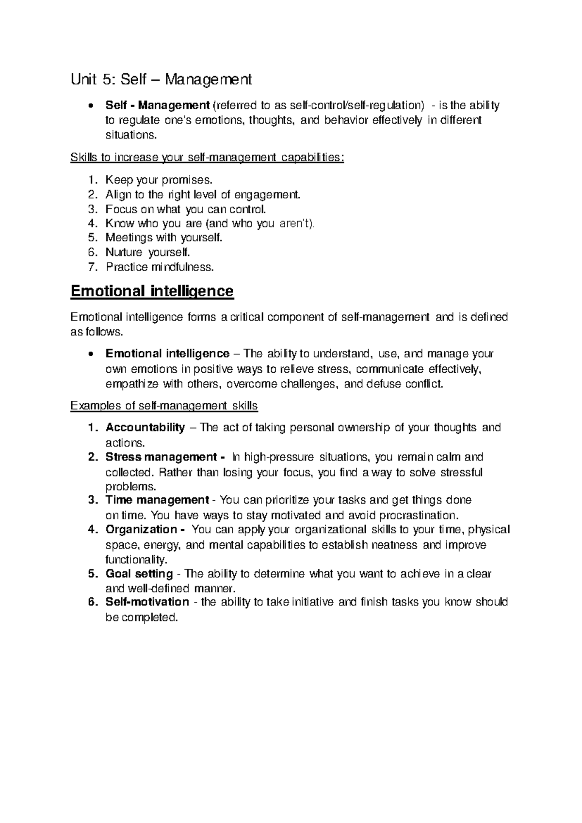 Retail Planning - ADM10002 Unit 5: Self Management Insights - Studocu