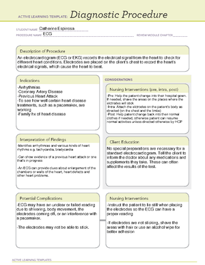 BNP diagnostic procedure ATI - ACTIVE LEARNING TEMPLATES Diagnostic ...