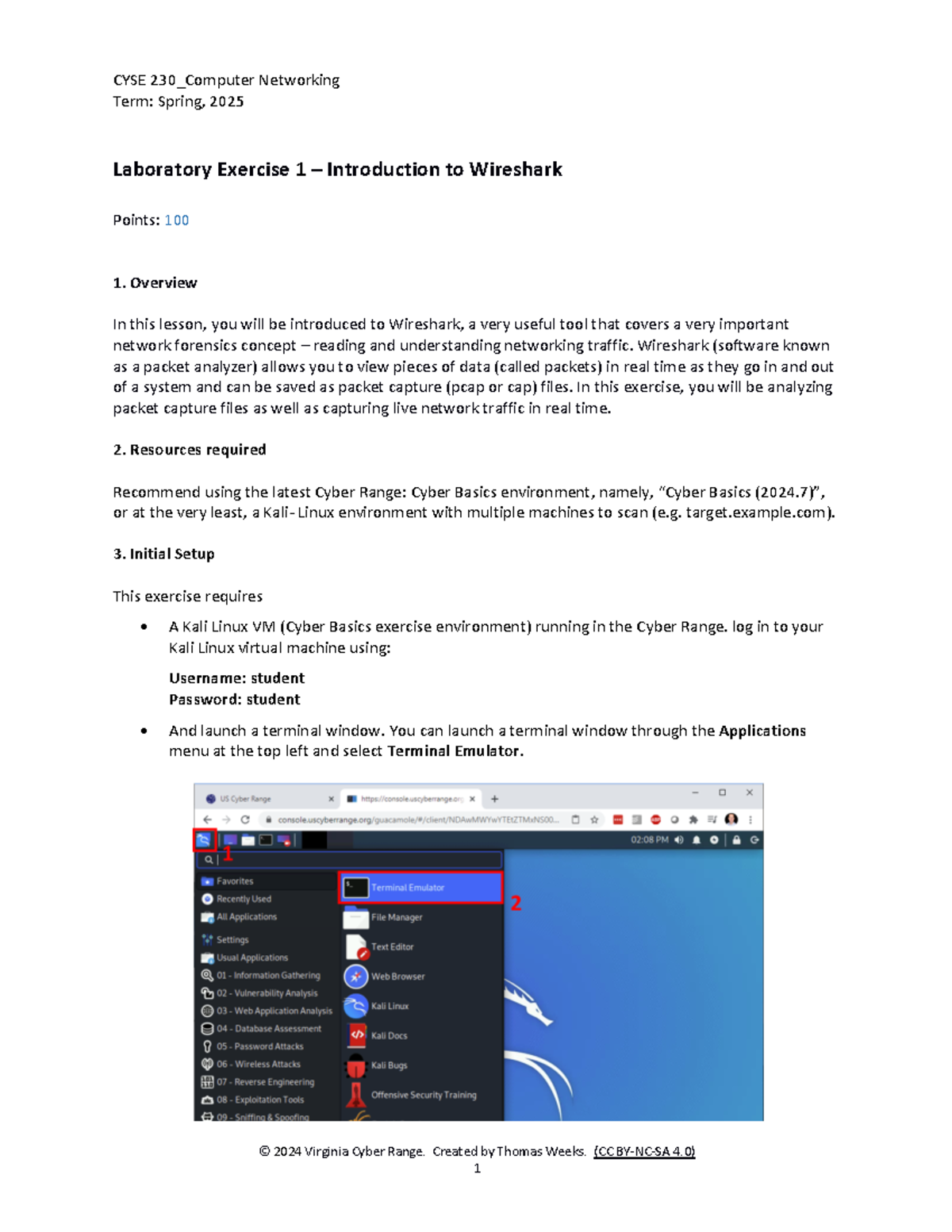 Lab1: Wireshark Fundamentals & Network Traffic Analysis (Spring 2025 ...