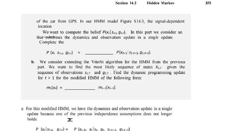 Solutions Manual for AI: HMM Dynamics & Viterbi Algorithm (AI 529 ...