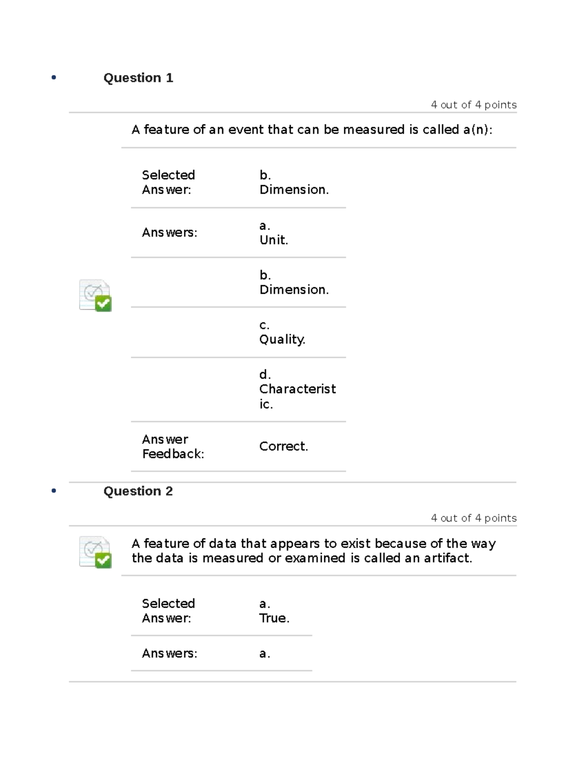QUIZ Week 2 ABA - Measurement and Behavior Analysis Insights - Studocu