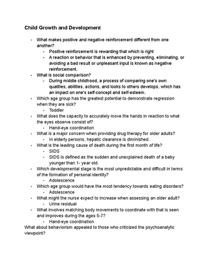 Child Growth and Development Theories Stages and Systems - Studocu