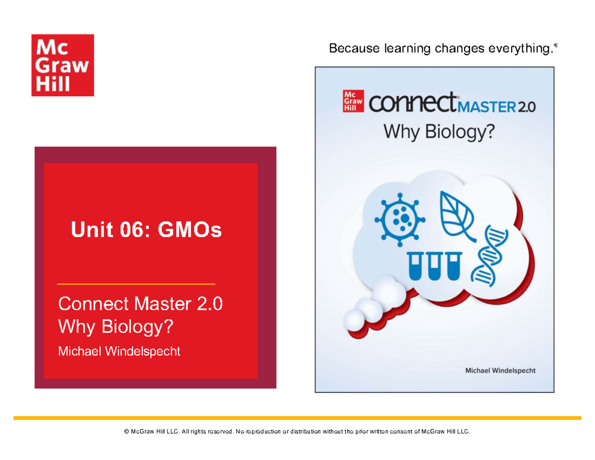 Connect Master 2.0: GMOs Unit 06 - Understanding Genetic Modifications ...