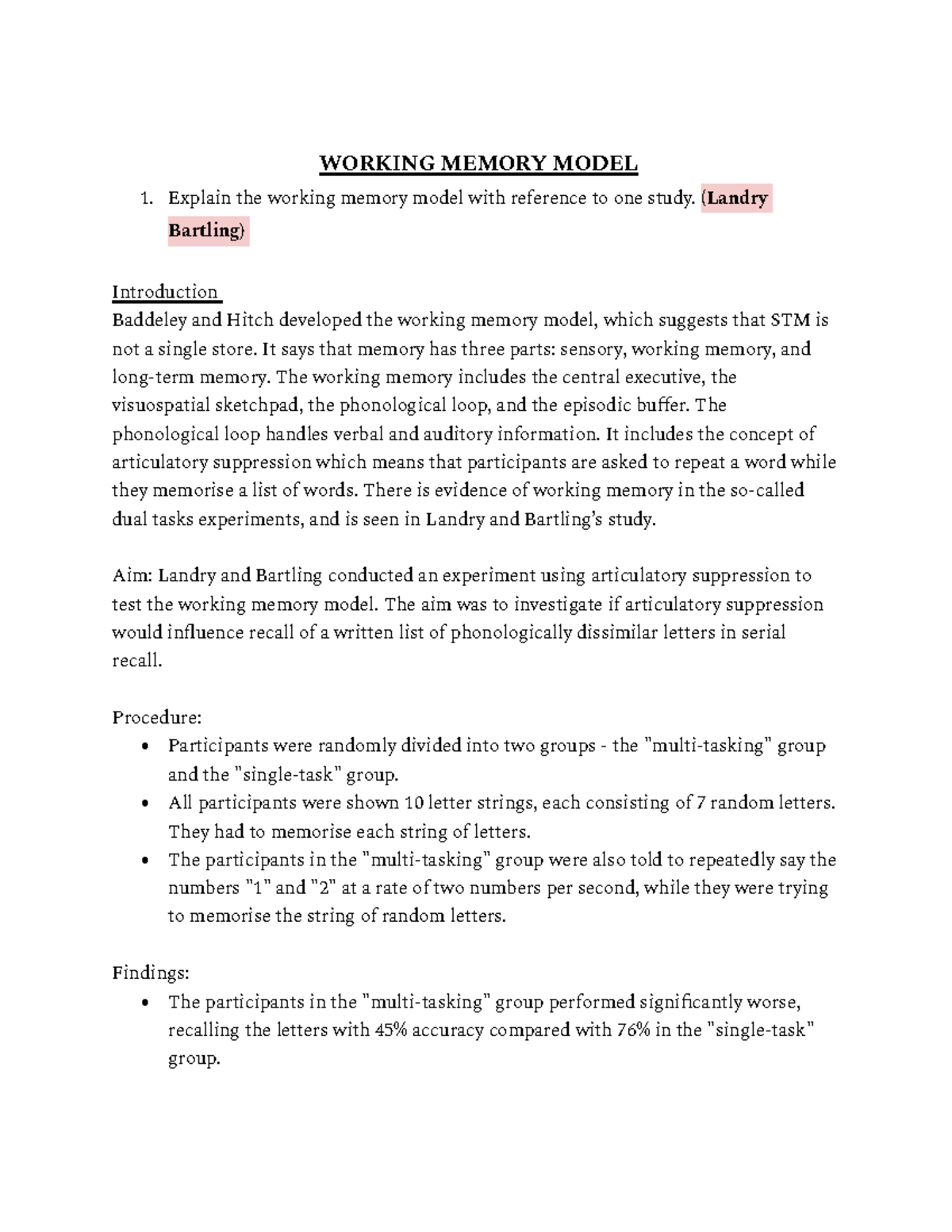 CLOA Short Answer Questions - Detailed Responses on Memory Models and ...