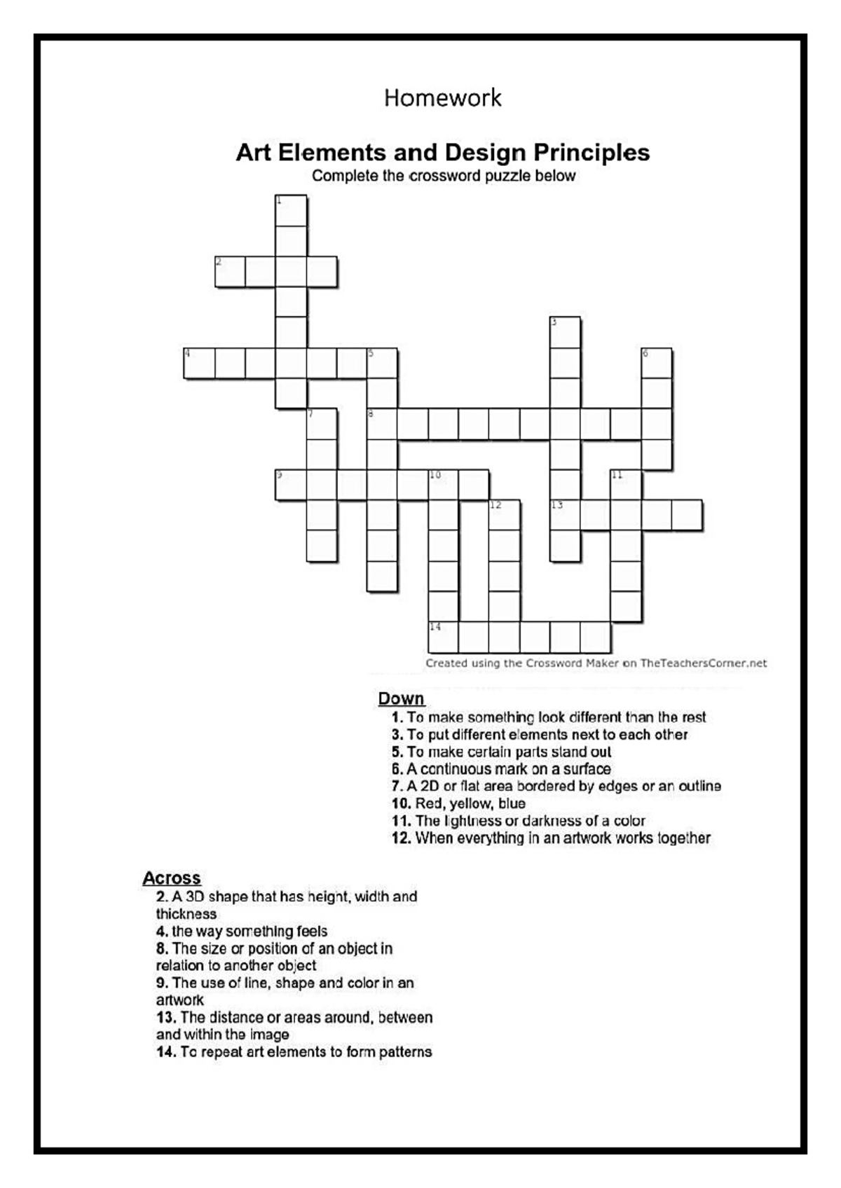 Grade 9 Visual Arts Formal Assessments T1 2026: Workbook Activities ...