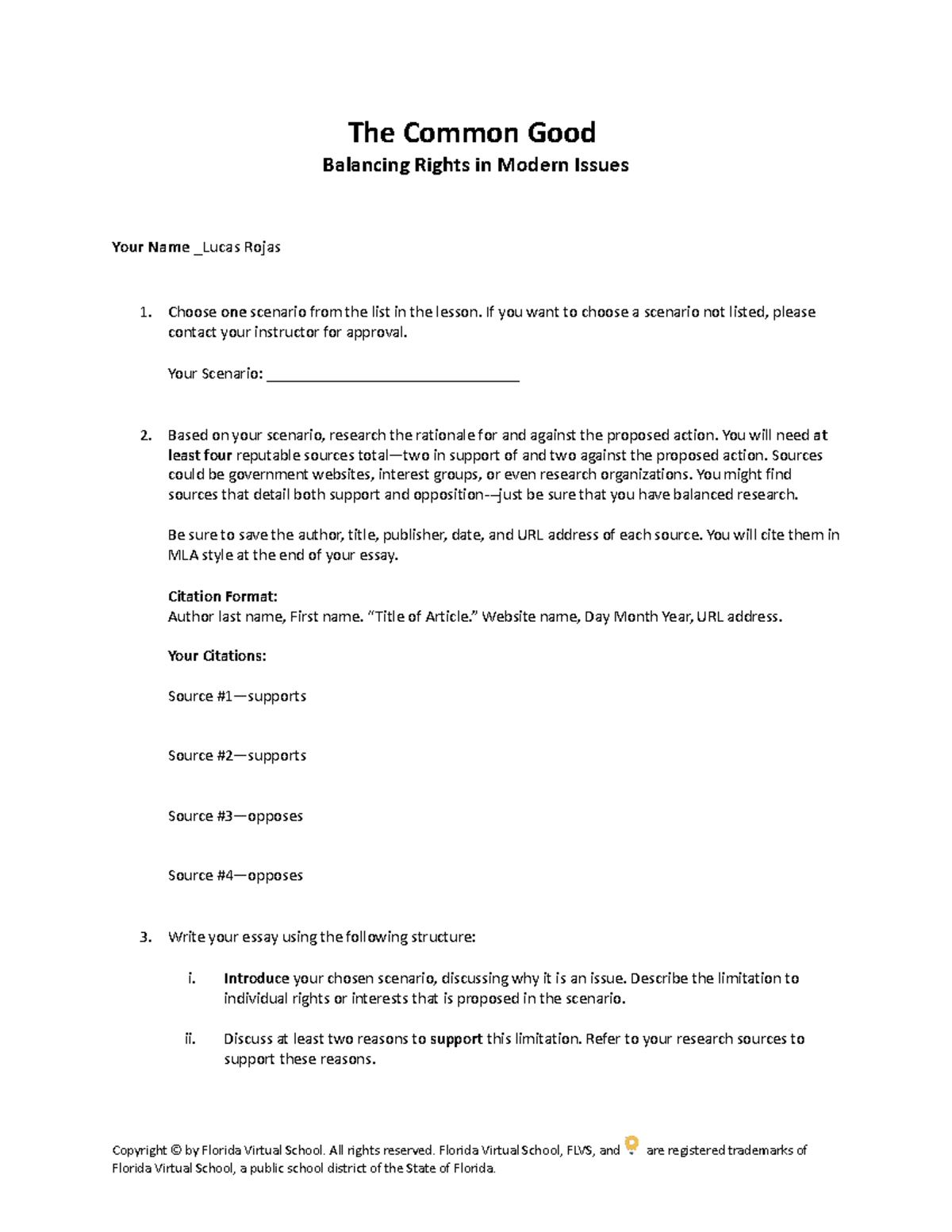 The Common Good: Balancing Rights in Modern Issues (Course Code) - Studocu