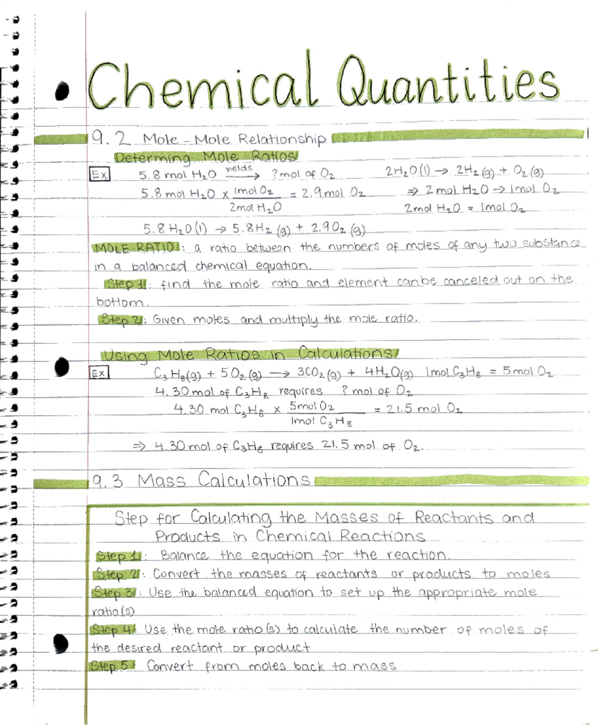 Chemical quantities - Chemistry notes - 1957 - Studocu