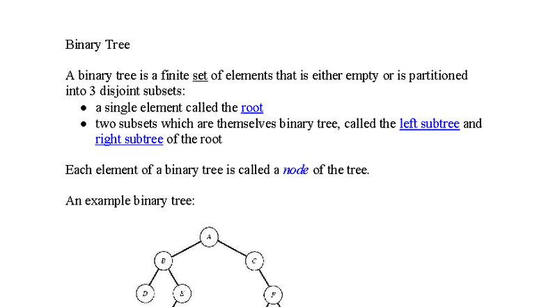 07 - Binary Tree Concepts and Traversal Techniques - Ch7 - Studocu