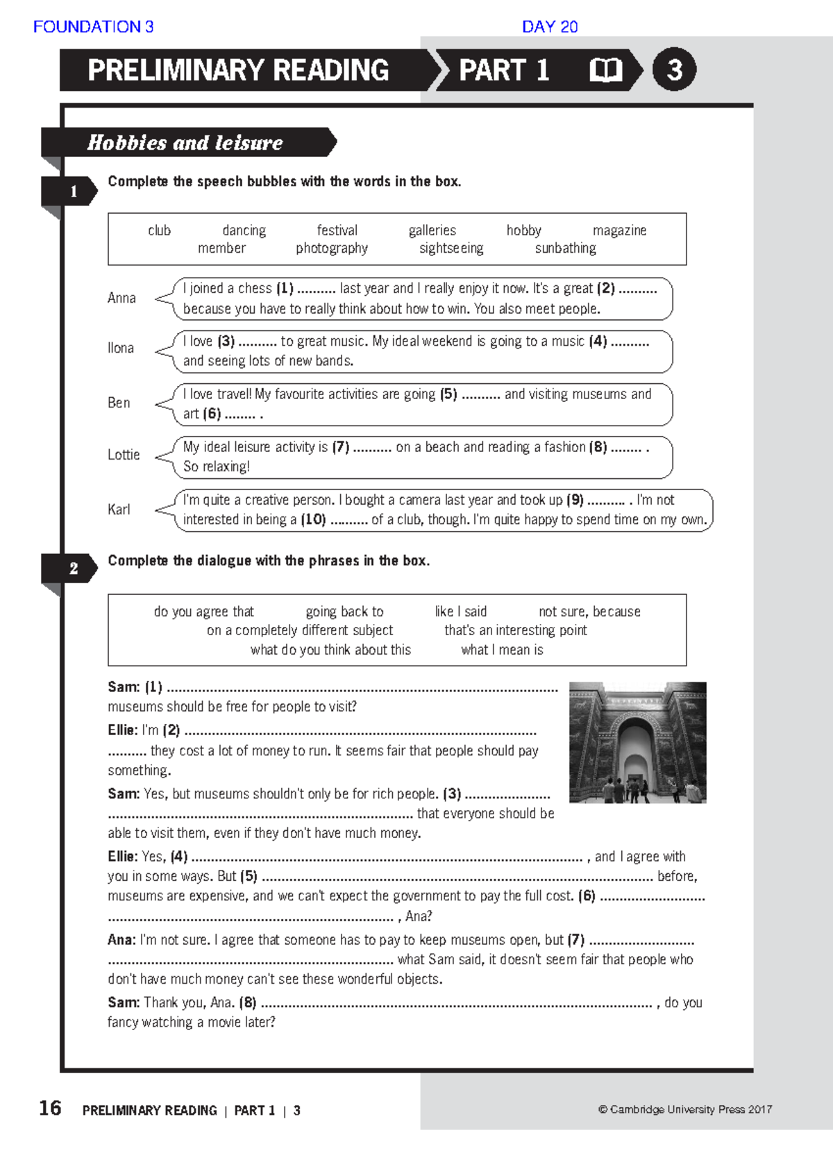 Preliminary Reading Part 1 & 5 Study Material - Exam Preparation - Studocu