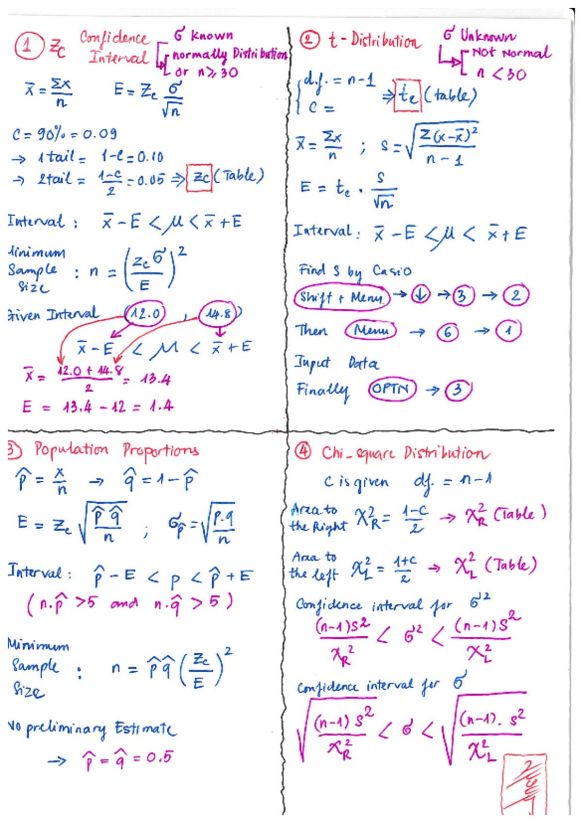 Confidence Interval Analysis for Statistics (Course Code: aaaa) - Studocu