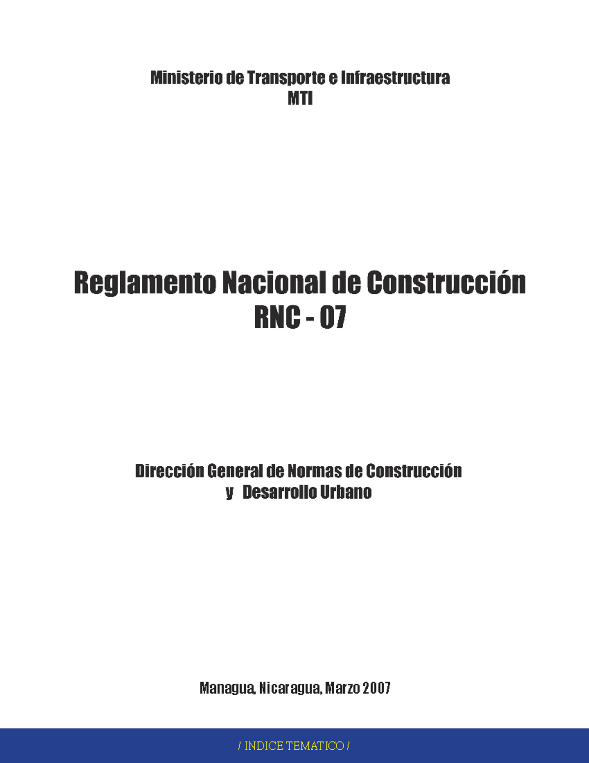 Reglamento Nacional de Construcción RNC-07: Guía Completa 2023 - Studocu