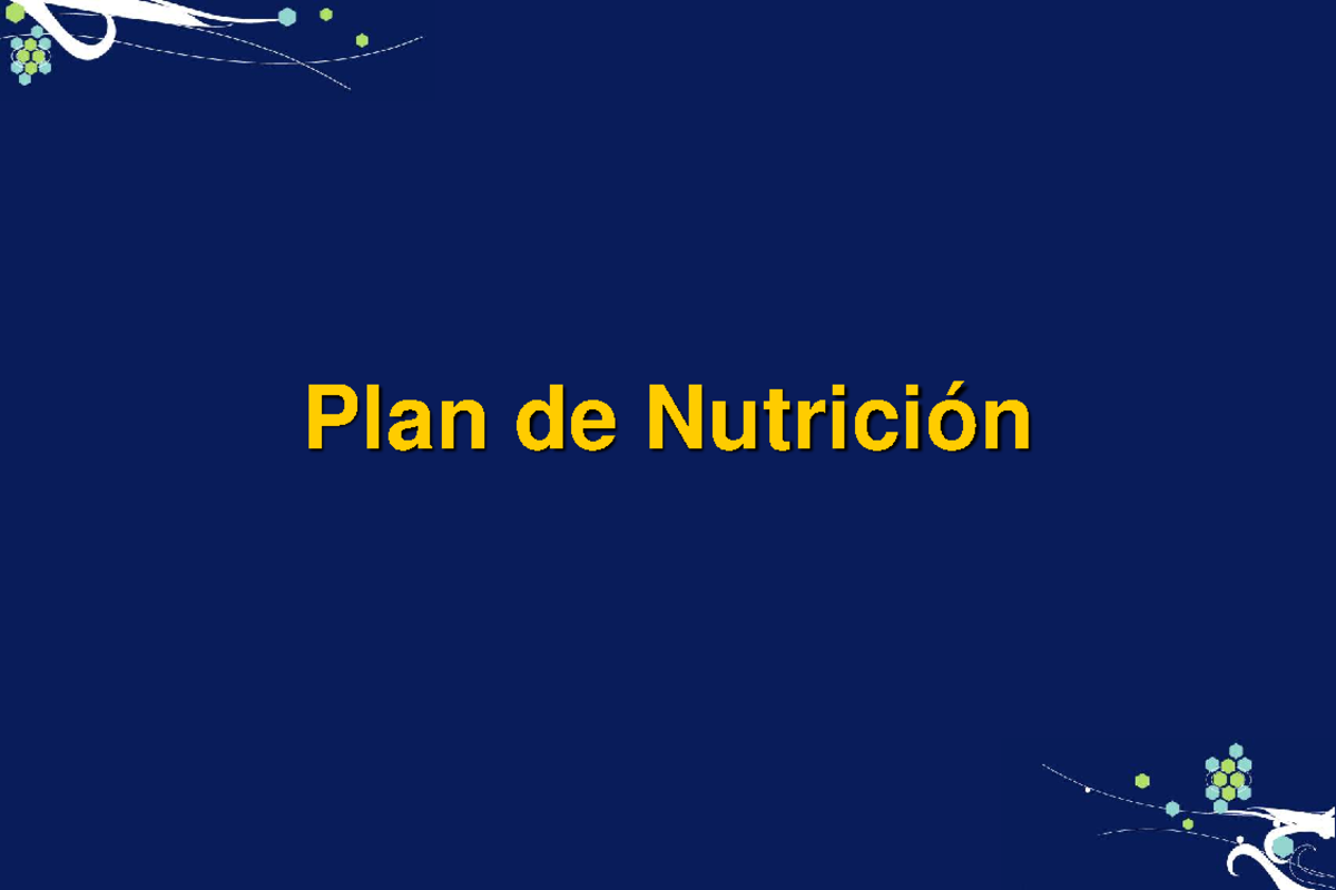 Plan de Nutrición para Manejo de Diabetes Tipo 2: Estrategias y Metas ...