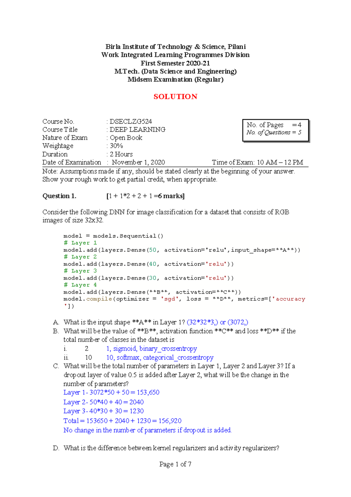 Solution Dseclzg 524 01-102020 EC2R - Birla Institute of Technology ...