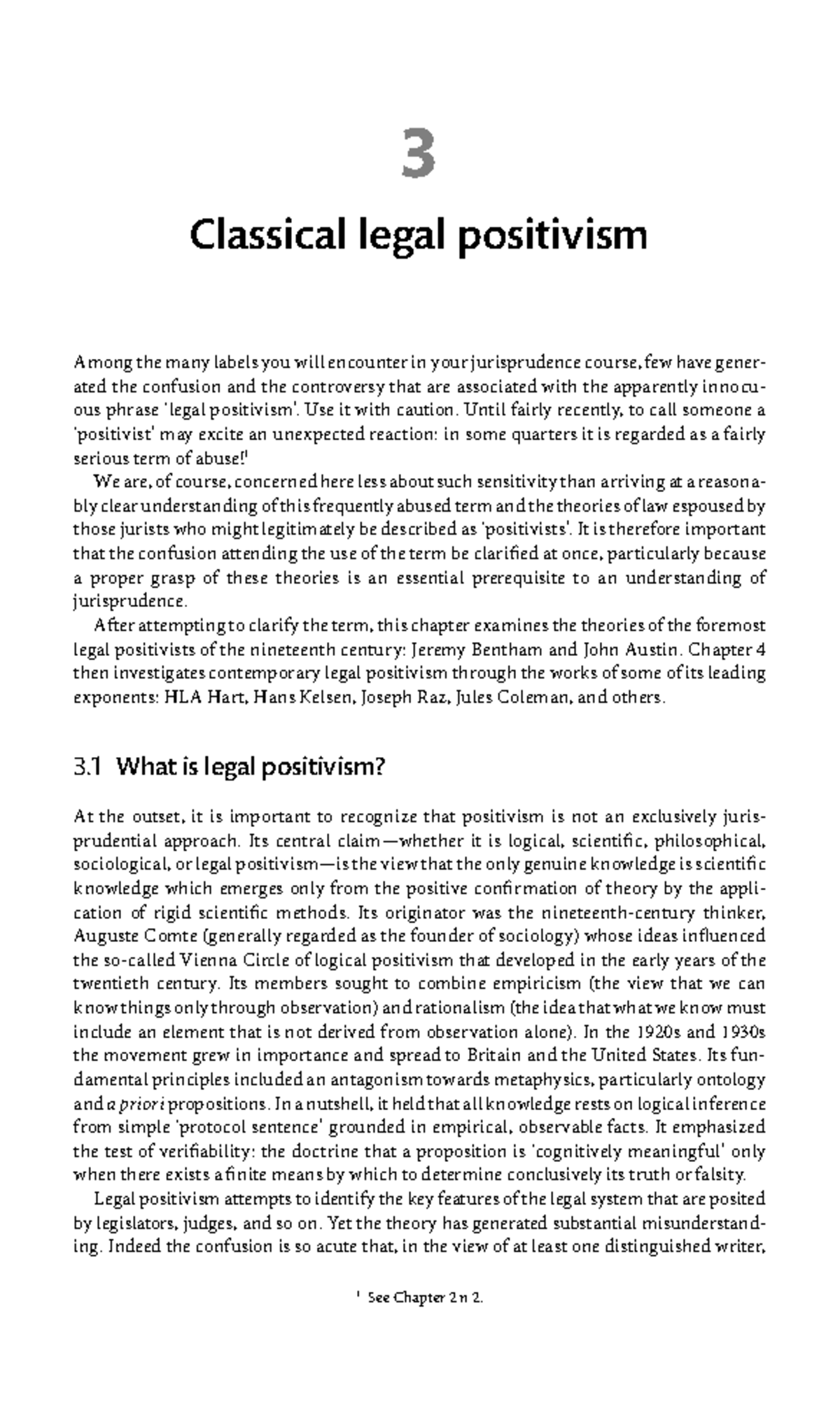 Understanding Jurisprudence: Chapter 3 - Classical Legal Positivism ...