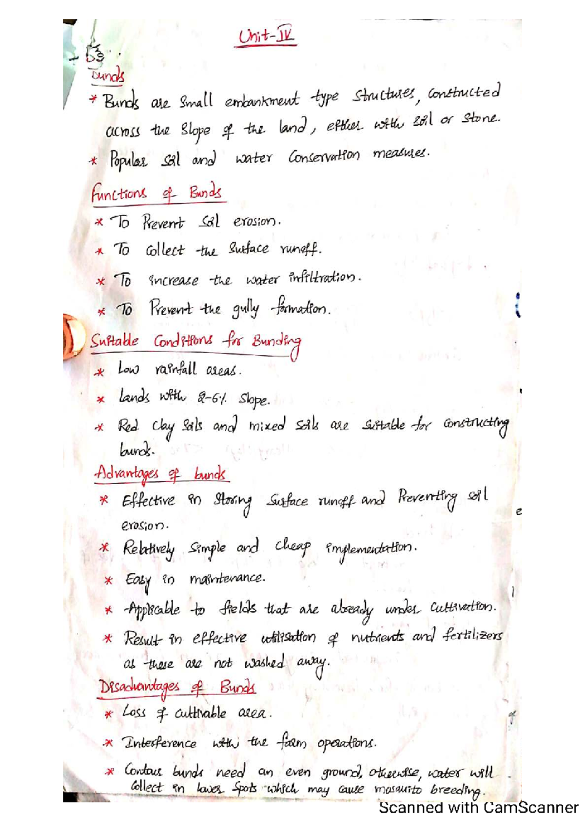 Contour Bunds and Terracing: Soil Conservation Techniques - Studocu