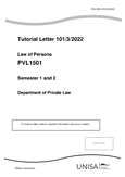 PAR1501 Practice materials - Unisa - Studocu