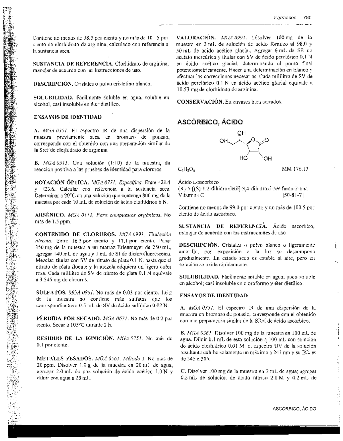 Monografía Ácido Ascórbico y Astemizol FEUM 10Ed Tomo I - Studocu