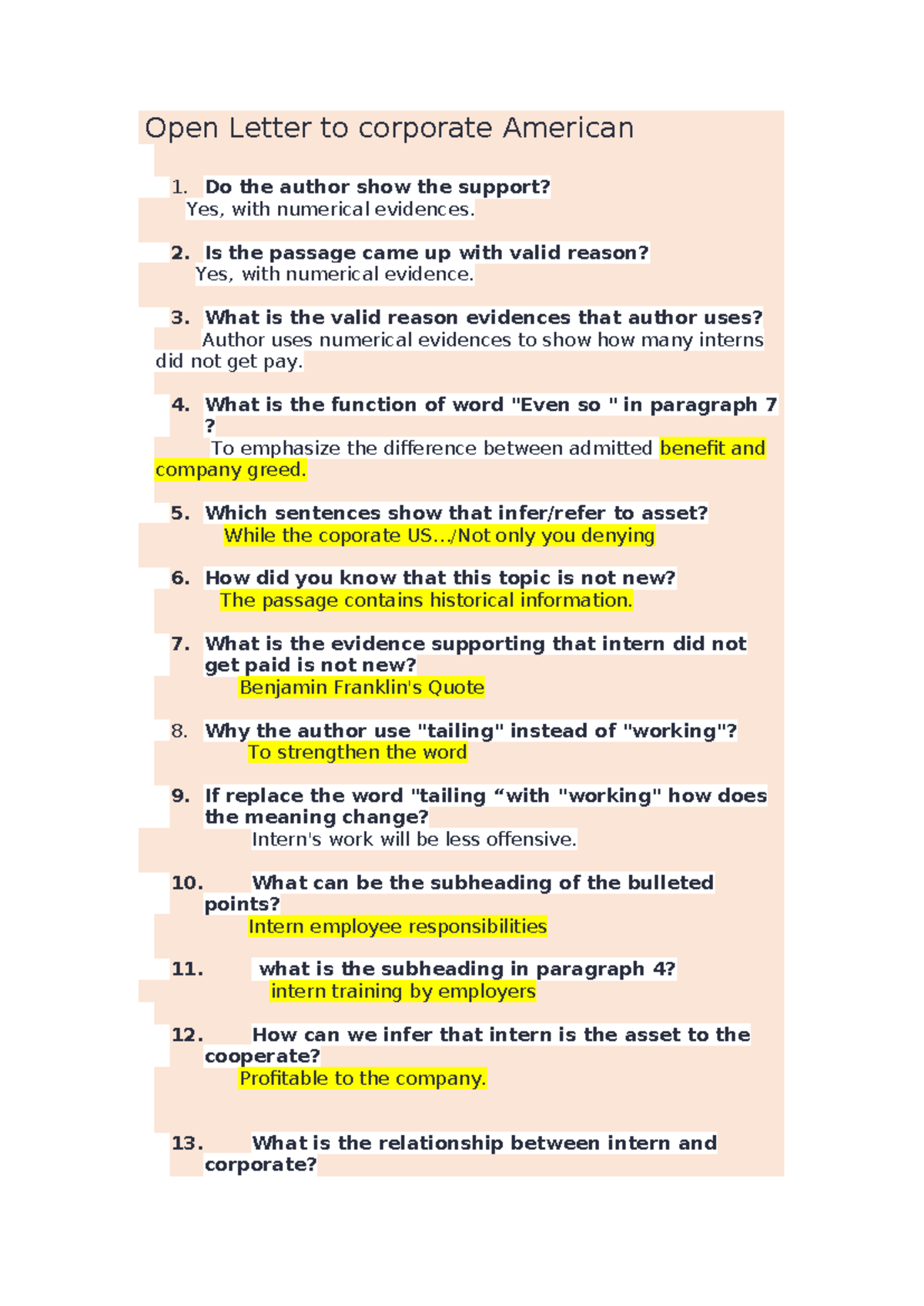 GED RLA - Open Letter Analysis and Fad Diet Insights - Studocu