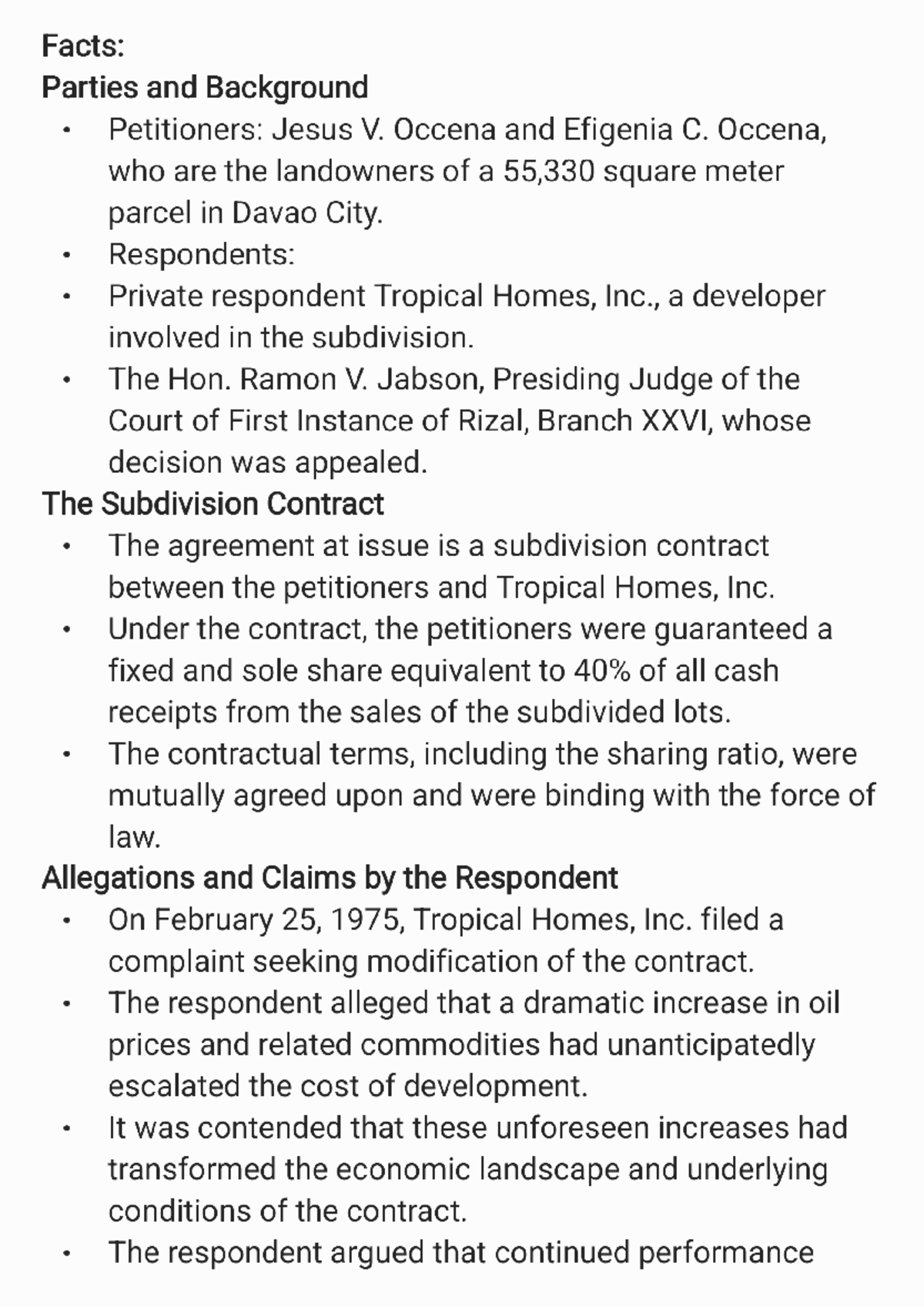 Case Study: Legal Analysis of Contractual Obligations in Civil Code (Law 101) - Studocu