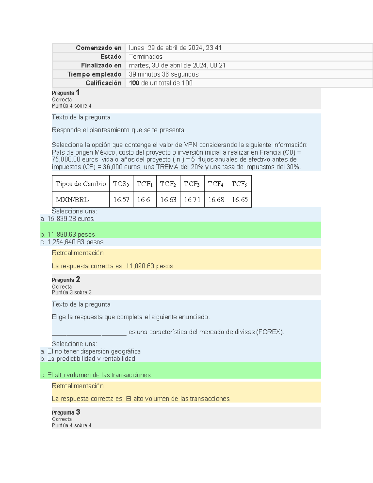EA7. Examen final de Finanzas: Análisis de Cambio y VPN - Studocu