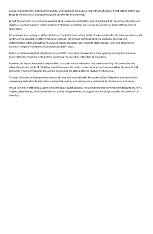 General Assembly Emcee Script - Certainly! Here's a sample emcee script ...