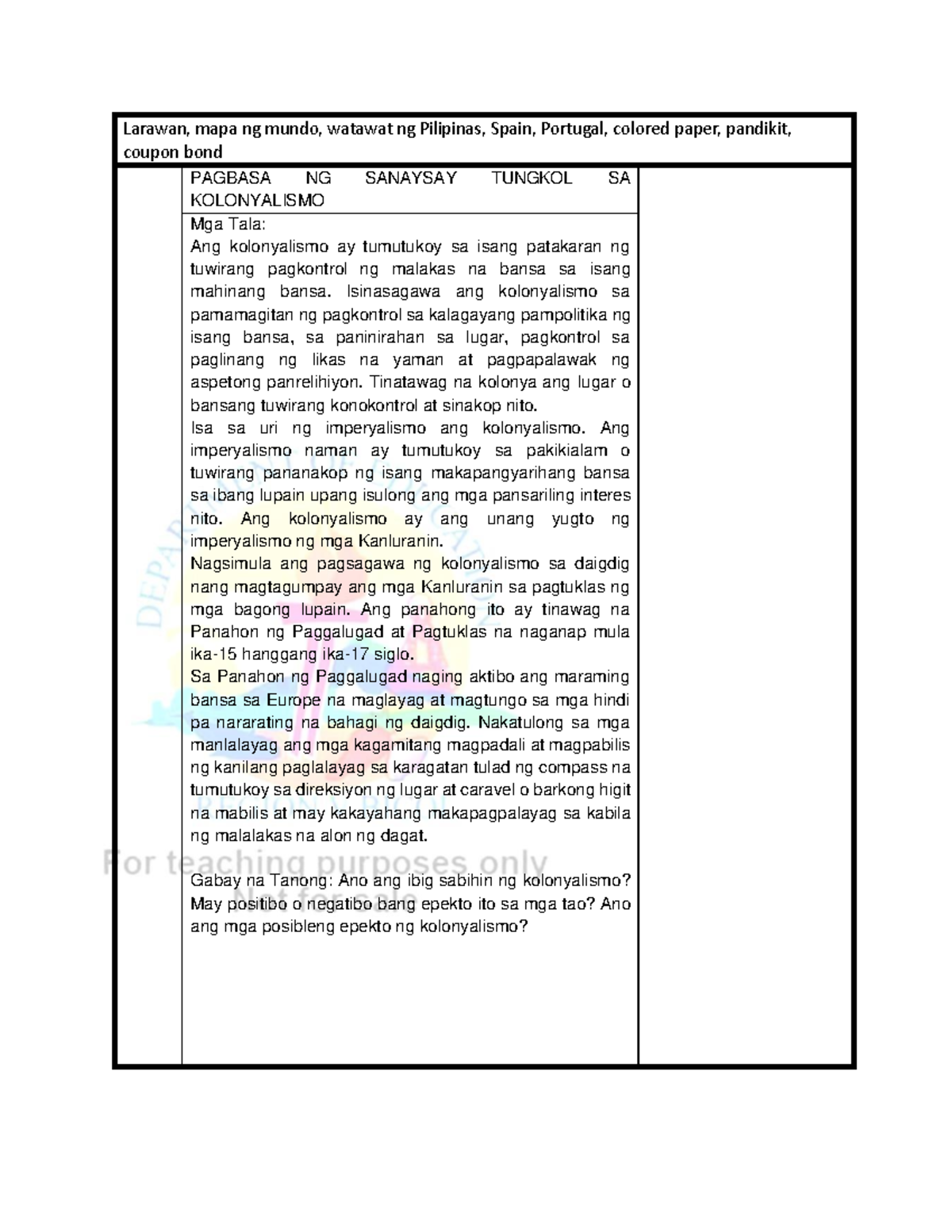 SET-A - Nsjduwi - Larawan, mapa ng mundo, watawat ng Pilipinas, Spain ...