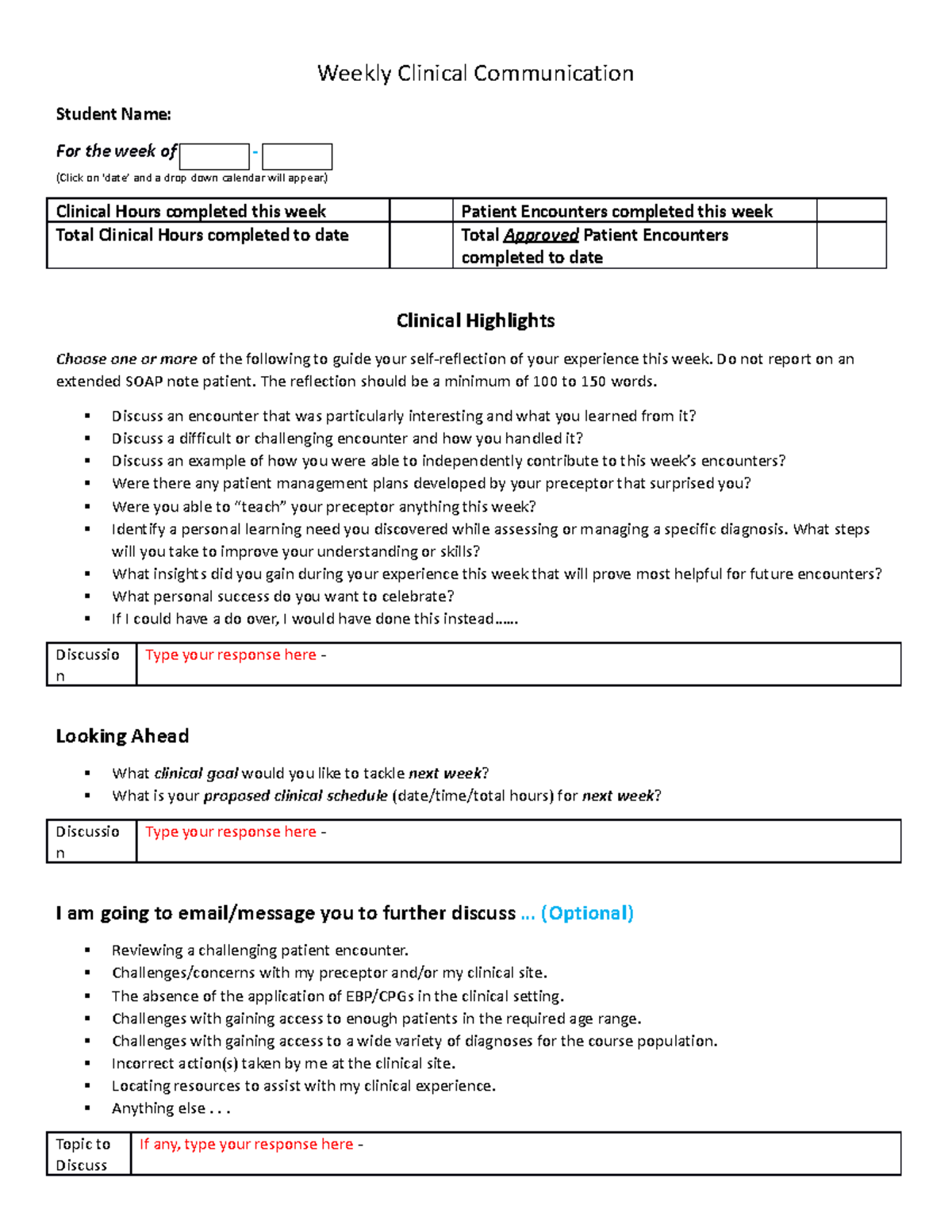 2021 Weekly Clinical Communication - Final Version-1 - Weekly Clinical ...